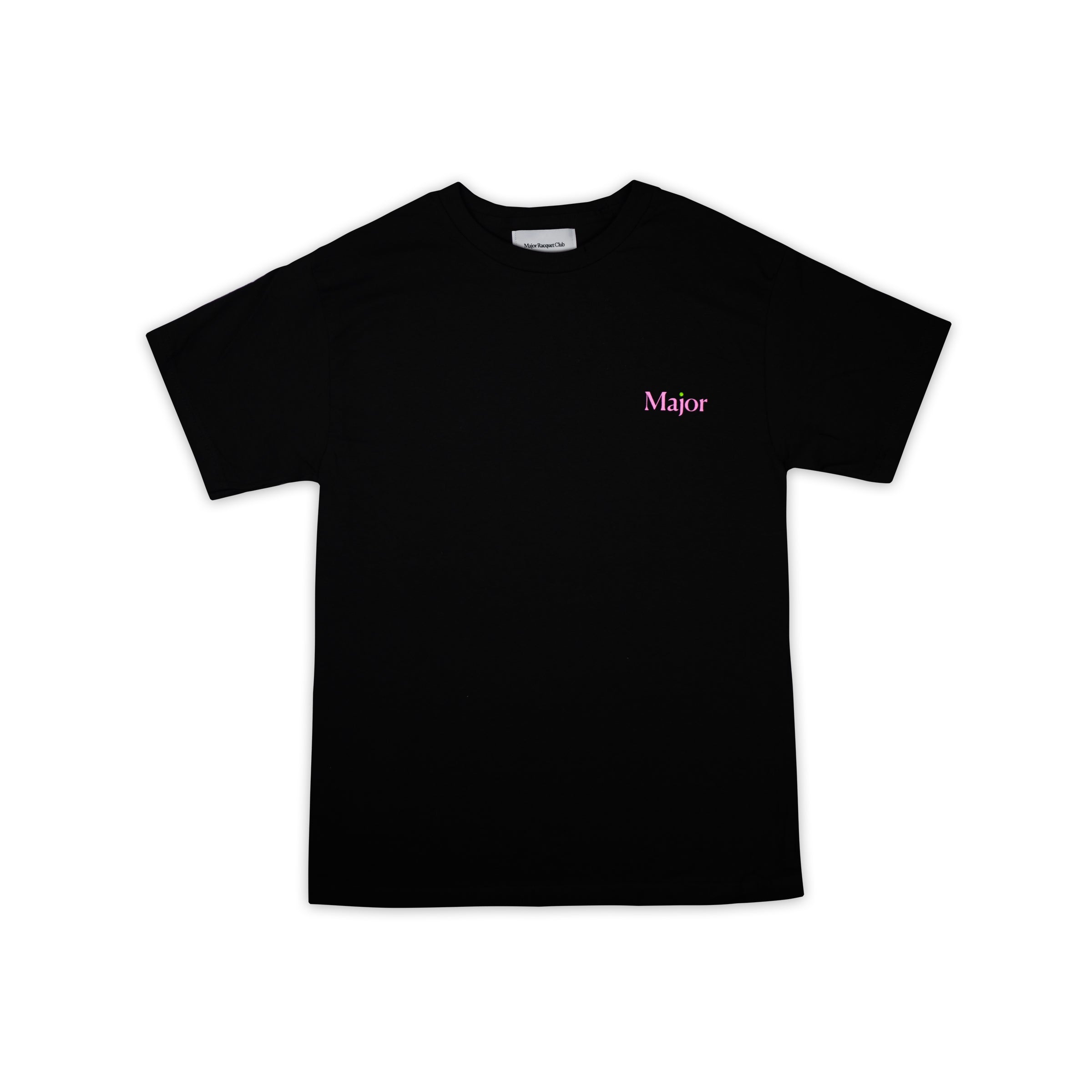Major T-shirt Logo Black/Pink – Major Racquet Club